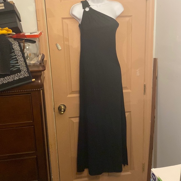 Up Beat | Dresses | Upbeat Formal Prom Black One Strap Dress Full ...